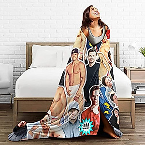 Blanket Mark Wahlberg Soft and Comfortable Warm Fleece Blanket for Sofa, Office Bed car Camp Couch Cozy Plush Throw Blankets Beach Blankets