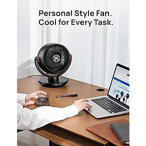 Dreo Fan for Bedroom, Desk Air Circulator Fan with Remote, 11 Inch Table Fans for Whole Room, 60ft Powerful Airflow, 120° Vertical Manual +90° Oscillating Fan, 4 Speeds, 8H Timer, Quiet Fan, Home