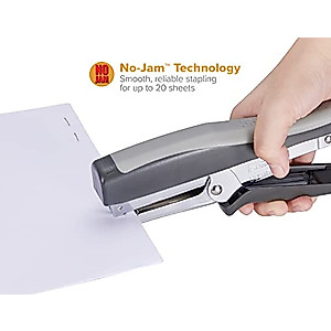 Bostitch No-Jam Desk Stapler (SSP-99), Black/Gray, 11.06 x 2.13 x 5 inches