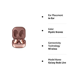 Samsung Galaxy Buds Live True Wireless Earbud Headphones - Mystic Bronze (Renewed)
