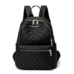PAOIXEEL Lightweight Backpack Purse for Women Water-resistant, Anti-theft Medium Backpack for Girls Travel Daypack,Black