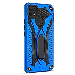 Back Case Cover Compatible with Infinix Hot 10i/Smart 5 Pro,Military Grade Strong Two Layer PU+TPU Hybrid Full Body Case,Bracket Protective Dustproof Shockproof Cover Protective Case (Color : Jewel B