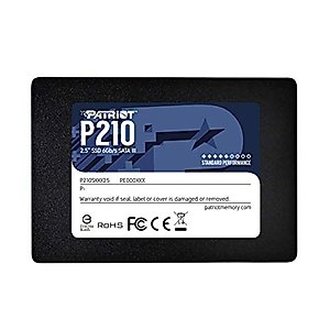 Patriot Memory P210 SATA 3 512GB SSD 2.5 Inch Internal Solid State Drive - P210S512G25