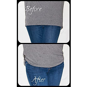 Nani Shirt Clips, White with Black & Silver Rivets, T-Shirt Clips, Cinch Clip, Magnetic Clothing Clip, 1 Pair (2 Clips)