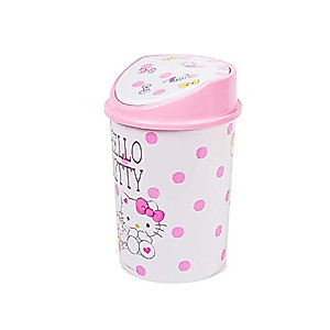 Girls Cute Kitty Home Trash Can Bin Wastebasket Waste Garbage Can Bin