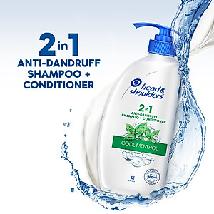 Head & Shoulders Anti-Dandruff Shampoo (Cool Menthol and Energizes Scalp) - 1L