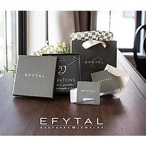 EFYTAL Gifts for Grandma, Sterling Silver Triple Heart Necklace for Mom & Granddaughter, Grandmother Mothers Day Gift