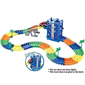 Race Car Track Flexible with Lift Create Your Own Track 120 Pcs. +3 by Mundo Toys