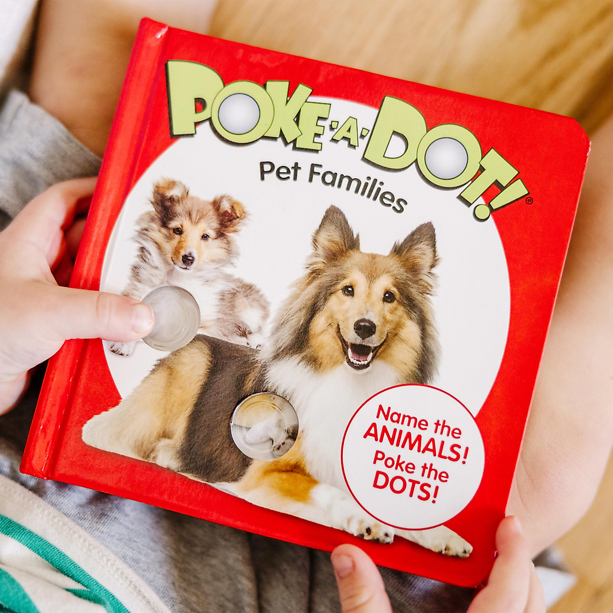 Melissa & Doug Children’s Book – Poke-a-Dot: Pet Families (Board Book with Buttons to Pop)