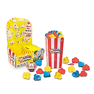 Moose Racing Popcorn Poppin' - for Ages 4+ | 2+ Players - Includes Popcorn Box with Timer, Die & Instructions - Fast-Paced Family Fun, Multi (91011)