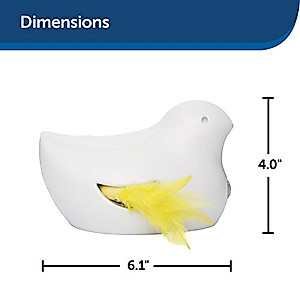PetSafe Peek-A-Bird - Electronic Toy and Interactive Bird Hunt - Automatic Feather Toy for Bored and Anxious Cats - Kitten Teaser Toy - Automated Toy for Cat Enrichment and Exercise Small