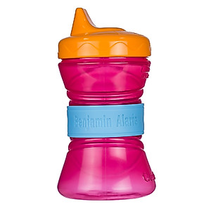 Custom Baby Bottle Labels for Daycare Blue Pink or Orange 4 Pack Sippy Cup Labels Personalized Bands