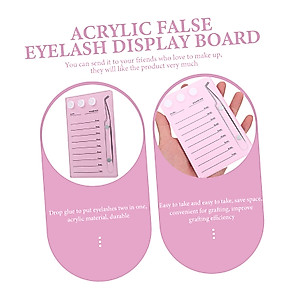 FRCOLOR 5pcs Magnetic Eyelash Board False Eyelashes Fake Eyelashes Tools Makeup Supplies Eyelash Display Pallet Eyelash Grafting Supplies Eyelash Supplies Eyelash Curler Acrylic With Scale