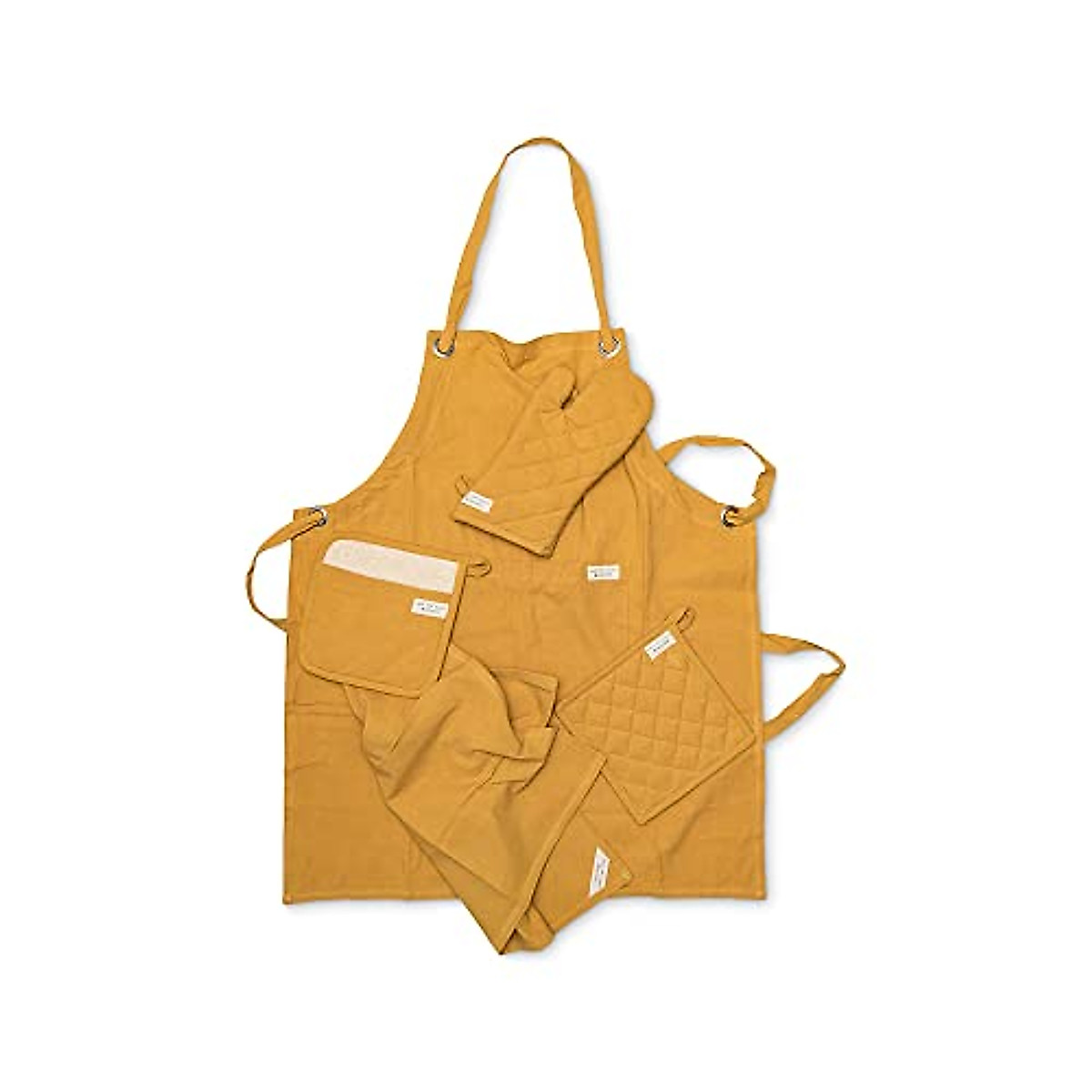 Full Circle Kind Collection Plant-Dyed Organic Cotton, Pot Holder, Turmeric