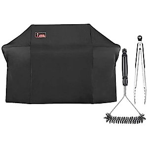 Kingkong 7109 Premium Grill Cover for Weber Summit 600-Series Gas Grills Including Grill Brush and Tongs