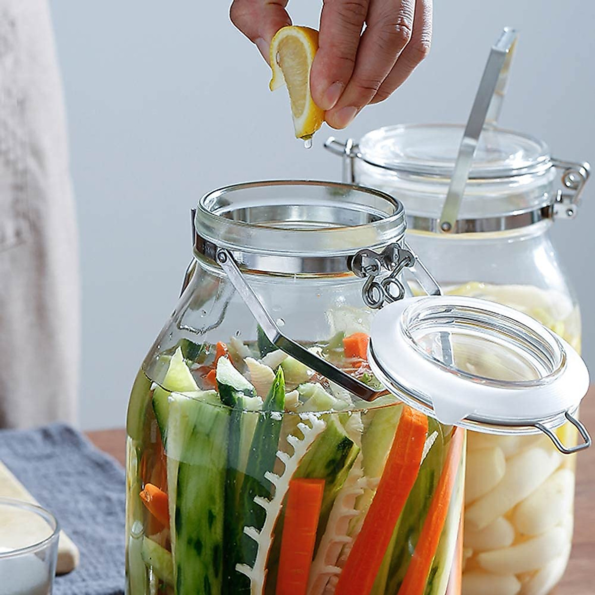 8 Pieces Replacement Silicone Jar Gaskets for Clip Top Storage Jars, 4 Colors Jar Seals Airtight Silicone Gasket Sealing Rings for Regular Mouth Canning Jars