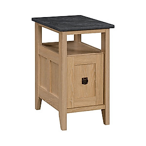 Sauder August Hill Side Table, L: 14.49" x W: 20.95" x H: 24.76", Dover Oak Finish