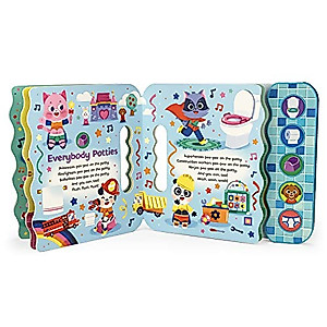 Everybody Potties - Songs To Help You Go! 5-Button Song Children's Board Book, Potty Training (Early Bird Song Books)