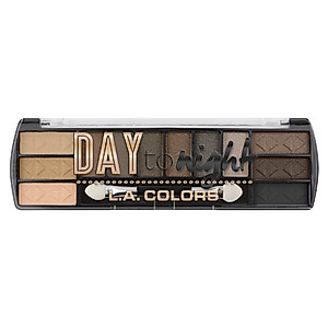L.A. COLORS Day To Night 12 Color Eyeshadow Palette, Daylight, 0.28 Oz