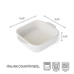 Mikasa Italian Countryside Square Casserole Baker, 9 Inch