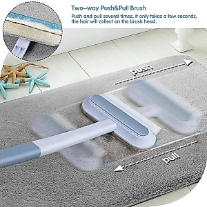 Multifunctional Cleaner Brush Pet Hair Remover, Upgrade 4 In1 Pet Hair Remover Tool, Dog and Cat Fur Cleaning Brush Pet Hair Removal Broom for Clothes, Windows, Sofa, Furniture and Carpet (1)