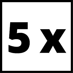 Einhell Dirt Collection Bag 10 L Set of 5 Wet and Dry Vacuum Cleaner Accessories, Red, Black