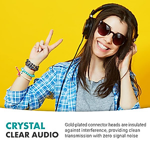 Movo TCB6 Female XLR to Male 3.5mm TRS Cable - XLR to 3.5mm Adapter for XLR Board and XLR Amp - Use Stereo to XLR Cable Adapter with Mixer Cables, Mic Input Cable, DJ Audio Cables, XLR Headphone Cable