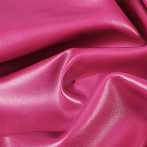 Large soft marine vinyl leather fabric,0.8mm interior decorative faux leather fabric,1Yard 36x56.1inch, for outdoor boats,cars,DIY handmade leather, clothing,sofas,bags,various craft items. (Rose red)