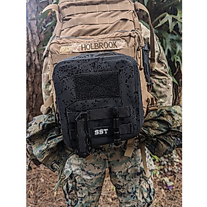 SealBags Large Water Resistant Tactical MOLLE Pouch for Hiking, Tools and Camping Gear. Durable Thermoplastic Design and Molle Compatible with Backpacks, Tactical Belts, Waist Bags and More