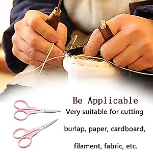 3 Pcs Small Embroidery Curved Scissors Cross Stitch Sewing Craft Small Tools DIY Scissors for Crafting, Sewing, Dressmaking, Cloth