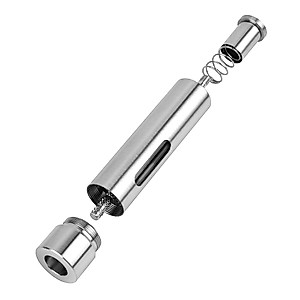 Cute Stainless Steel Pepper Mills with One Hand Stands Mini Thumb Push for Peppercorns, Sea Salt, Spices, Table Seasoning Grinders