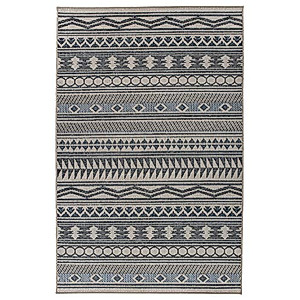Rugshop Bohemian Design Area Rug for Patio Rugs,Deck Rugs,Balcony Rugs Indoor/Outdoor Area Rug 7'10" x 10' Cream
