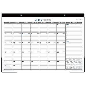 2023-2024 Desk Calendar - 18 Months Large Monthly Desk Calendar from Jul 2023 - Dec 2024, 17" x 12", Desk Pad, Large Ruled Blocks, To-do List & Notes, Best Desk Calendar for Organizing