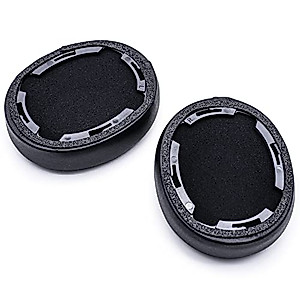 ZIXUANCUSHION Ear Pads Compatible with ATH-SR50BT Headphones, Protein Leather/Memory Foam Ear Cushions (Black)