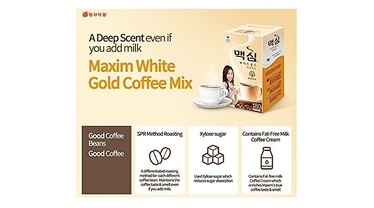 Maxim White Gold Instant Coffee - 100 Packs