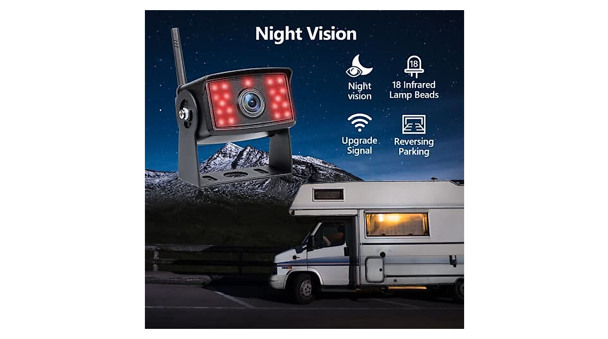 VASTEND 7" Wireless RV Backup Camera HD 1080P Stable Signal