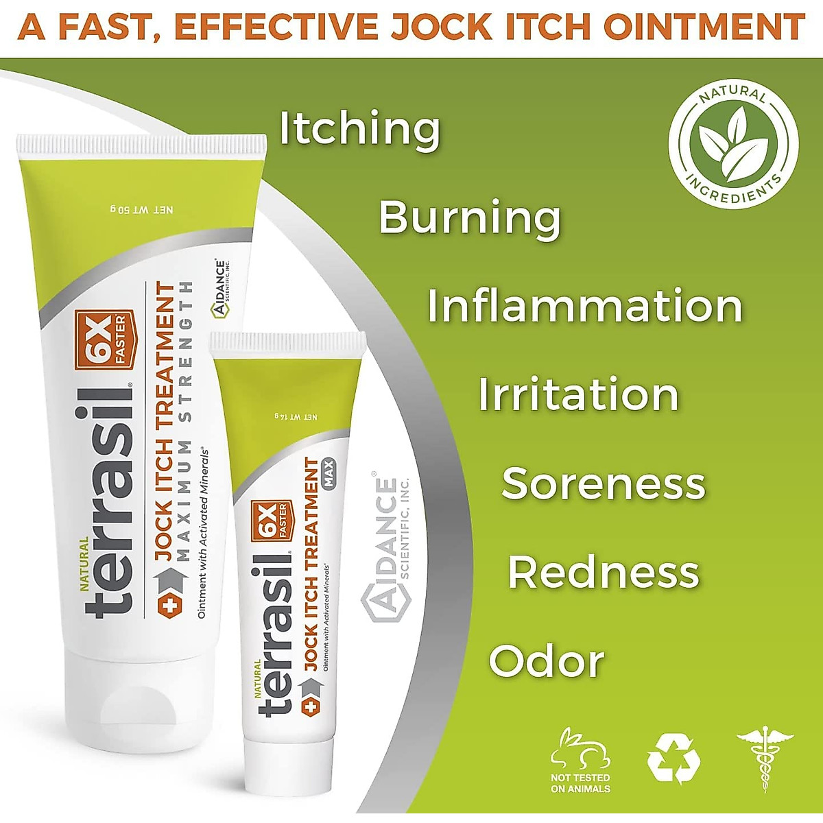 terrasil Jock Itch Antifungal Cream Extra Strength + Antifungal Soap 2-Product Care Kit with Clinically Proven Clotrimazole for Effective Jock Itch Treatment & Relief (.5oz Tube + 75g bar)