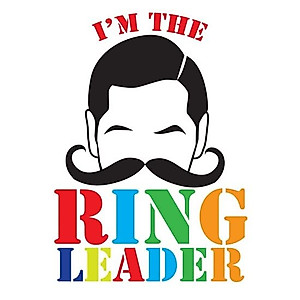 CafePress Im The RING LEADER With Man Curly Mustache Mugs Ceramic Coffee Mug, Tea Cup 11 oz