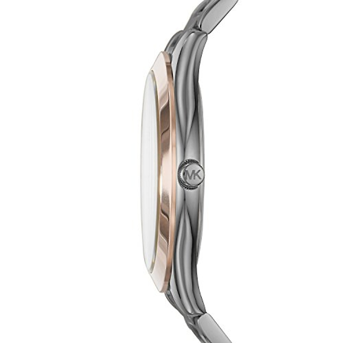 Michael Kors Men's Analog-Quartz Watch with Stainless-Steel Strap, Grey, 22 (Model: MK8576)