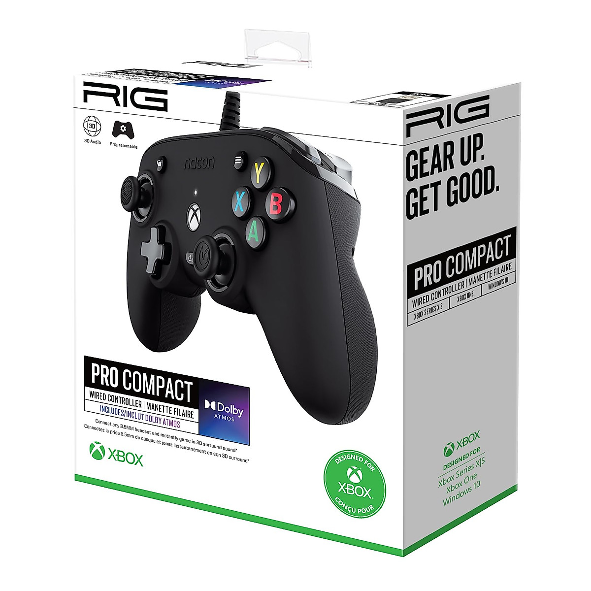 RIG Nacon PRO Compact Controller with Dolby Atmos for Xbox Series X|S and Xbox One