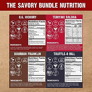 Righteous Felon Beef Jerky | All-Natural Jerky - Locally Sourced & Dried Beef Jerky - Low-Sugar Healthy Jerky Snacks (Sampler Pack)