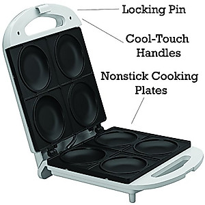 IMUSA USA 4 Slot Electric Arepa Maker with Nonstick Surface (1,200-Watts)