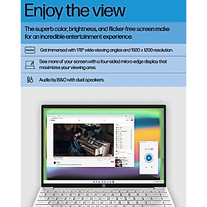 HP Pavilion Aero 13 Laptop, AMD Ryzen 5 5625U, 8 GB RAM, 512 GB SSD, 13” WUXGA IPS Display, Windows 11 Home, 16:10 Aspect Ratio, Thin Design, Backlit Keyboard, Long Battery Life (13-be1010nr, 2022)