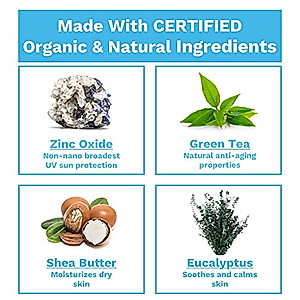 Block Island Organics - Natural Mineral Sunscreen SPF 30 - Broad Spectrum UVA UVB Protection - Non-Nano Zinc - Lightweight Non-Greasy Sunblock - EWG Recommended - Non-Toxic - Made in USA 3.4 FL OZ