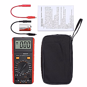 CAMWAY LCR Meter LCD Capacitance Inductance Resistance Tester Measuring Meter Self-Discharge pF nF μF with Overrange Display