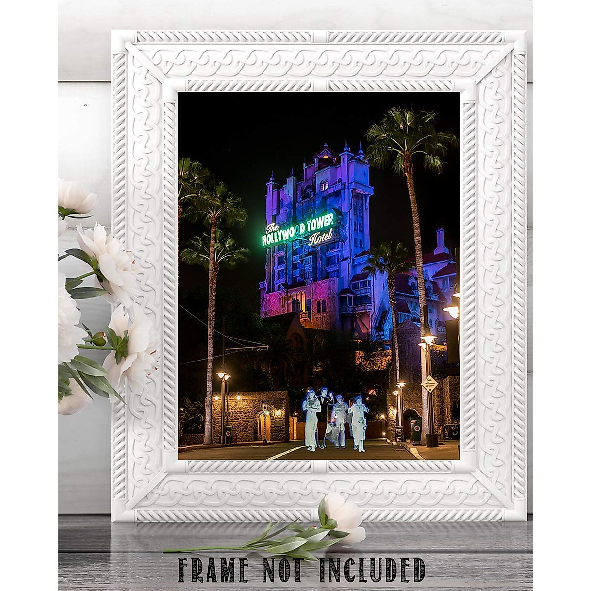 Tower of Terror with Ghosts - 11x14 Unframed A Print - Great Children's Room Decor and Gift for Disney Fans Under $15