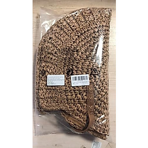 Straw Woven Bags for Women - Beach Bags Handwoven Straw Rattan Totes Shoulder Leather Summer Handbags Cross-Body Bags Beige