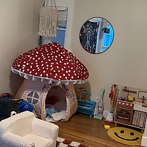 Asweets Mushroom Tent Kids Playhouse Tent – Boys and Girls Play Fort with Exquisite Design for Imaginative Indoor/Outdoor Play Tent