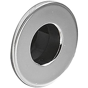 BWE Sink Basin Trim Overflow Ring Cover Brushed Nickel Bathroom Vessel Vanity Basin Bath Sink Brass Insert in Hole Round Caps