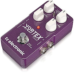 TC Electronic VORTEX FLANGER Outstanding TonePrint-Enabled Flanger Pedal with 2 Built-In Flanger Modes, Deep Control and Stereo I/O